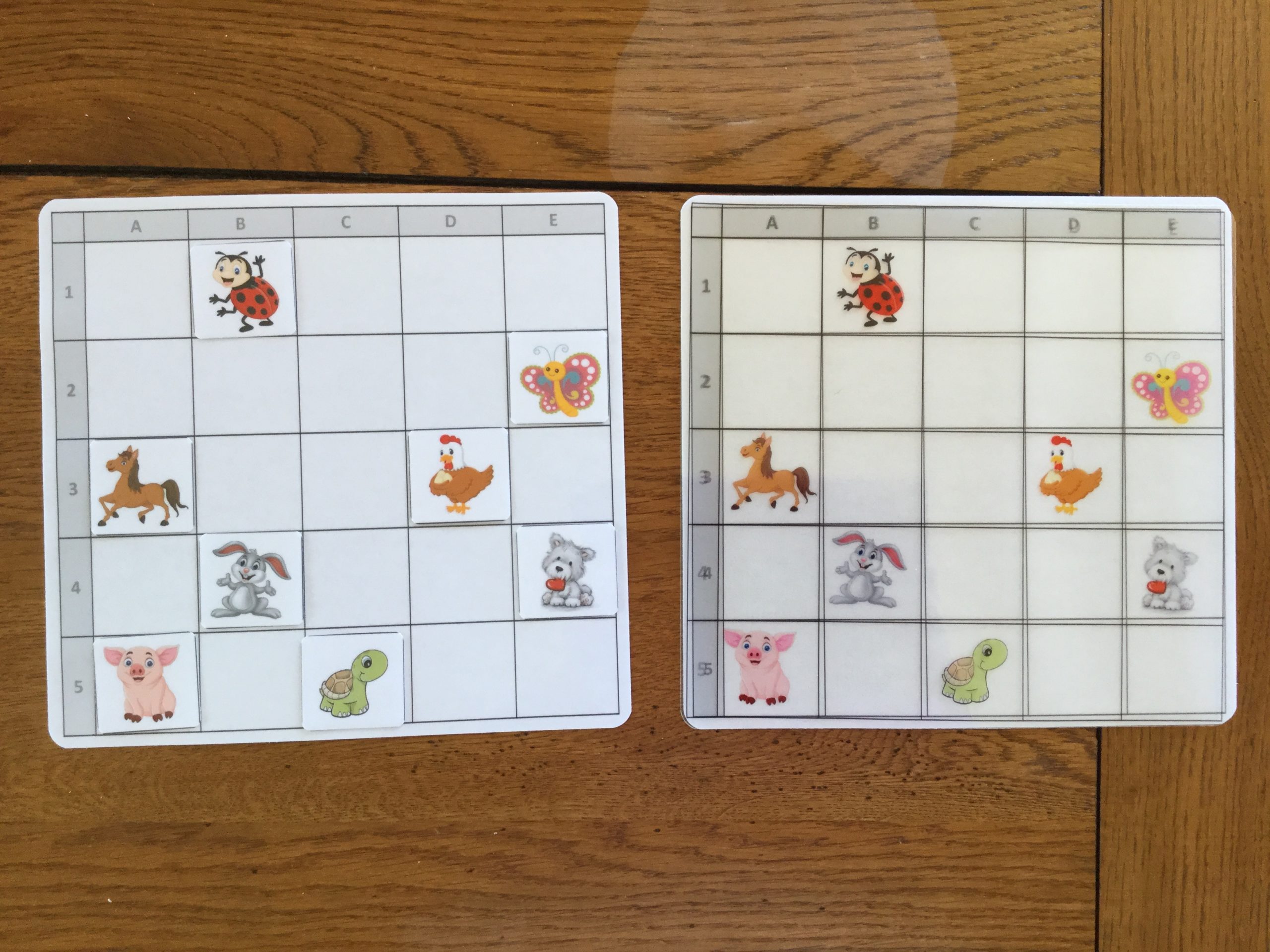 Atelier de repérage sur quadrillage - Ti'loustics Outils mathématiques