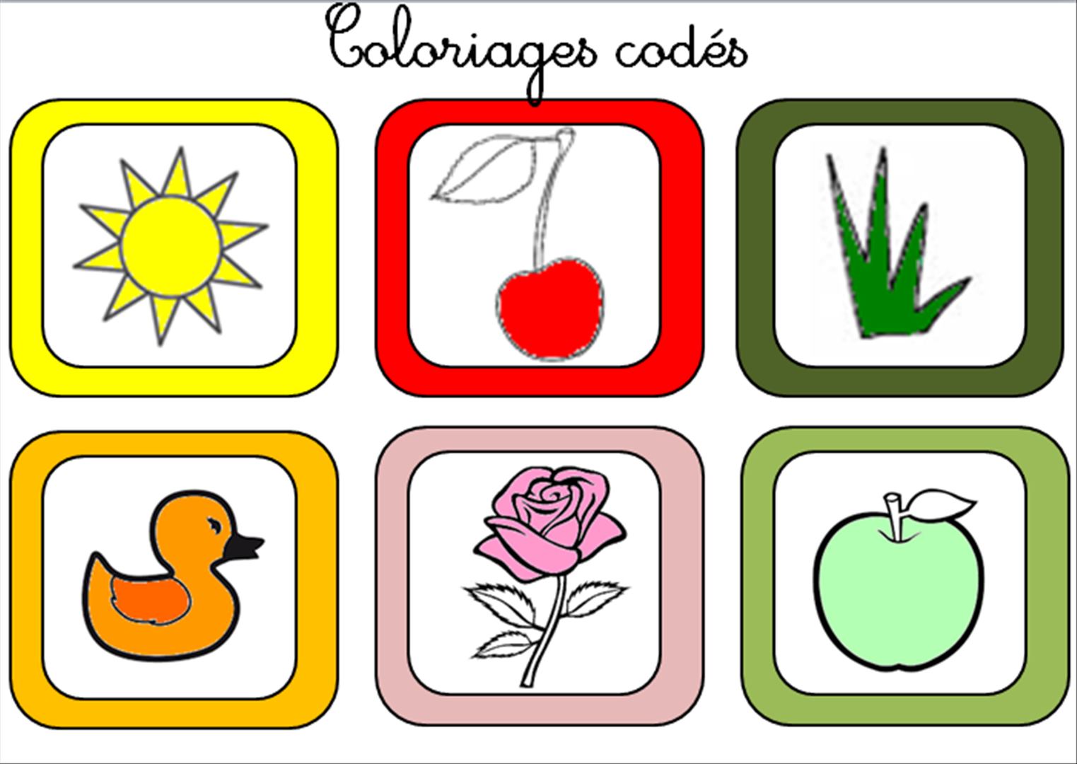 Coloriages codés pour enfants non lecteurs : les drapeaux